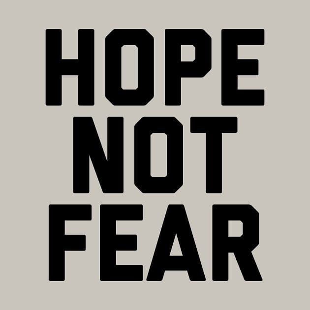 Hope Not Fear – The Tony Burgess Blog